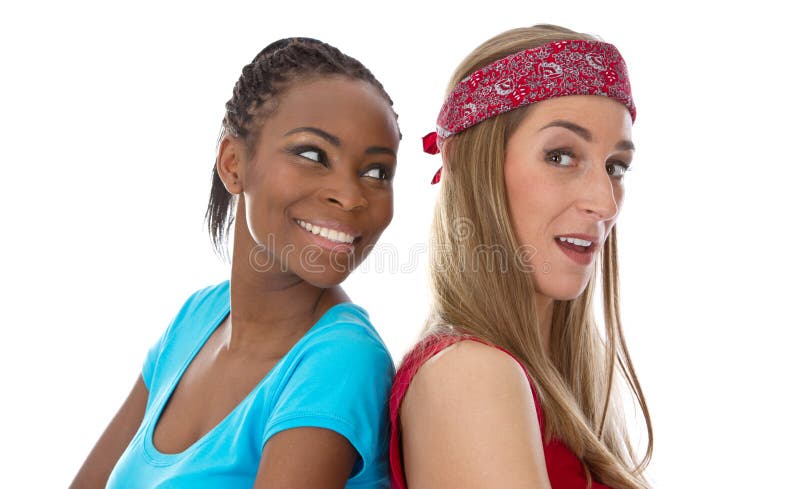 Cultural Differences - Skin Color of Women - Isolated on White Stock ...