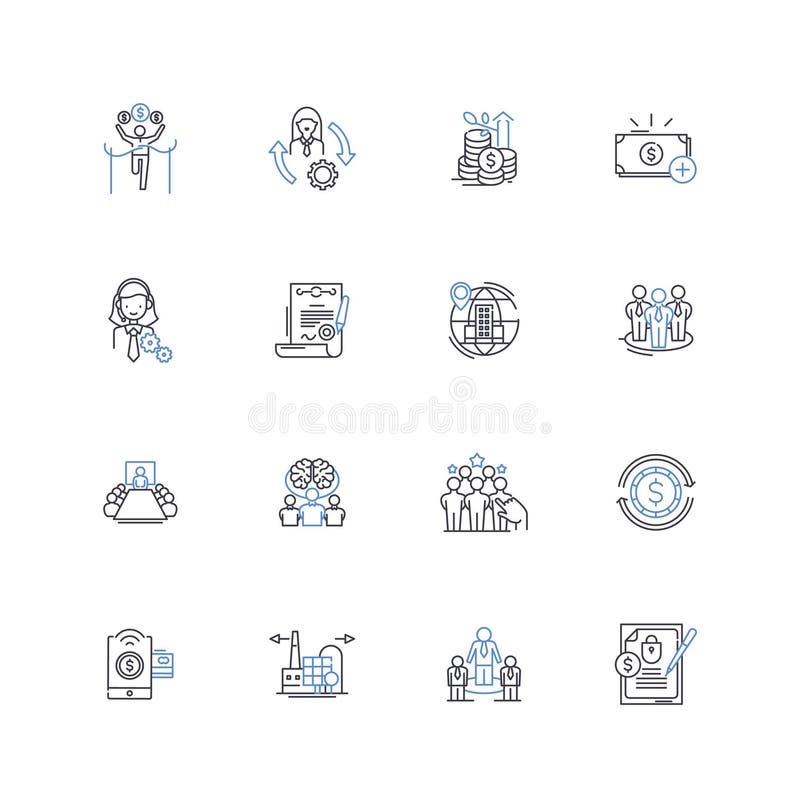Cultural Diffusion Line Icons Collection. Globalization, Integration ...