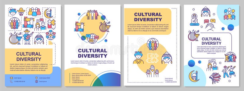 Cultural Diversity Brochure Template Stock Vector - Illustration of ...