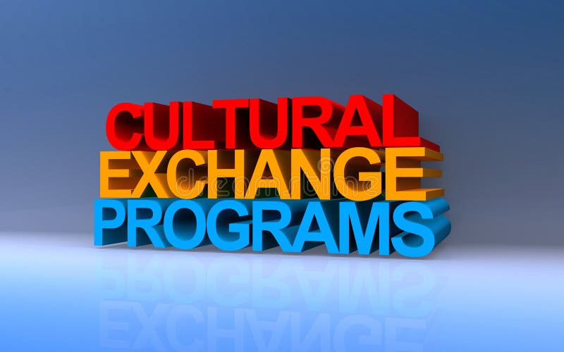 Cultural Exchange Programs on Blue Stock Photo - Image of opportunities ...