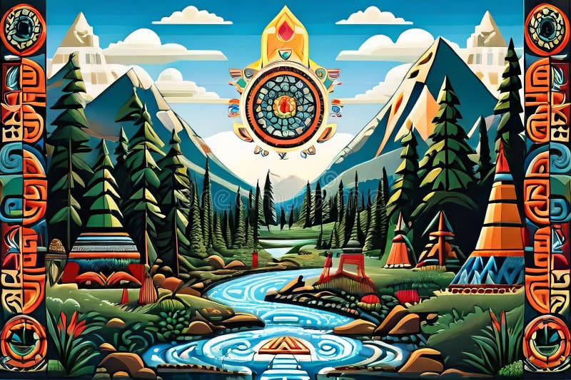 A Cultural Symbols Throughout the Animation Editorial Photo - Image of ...