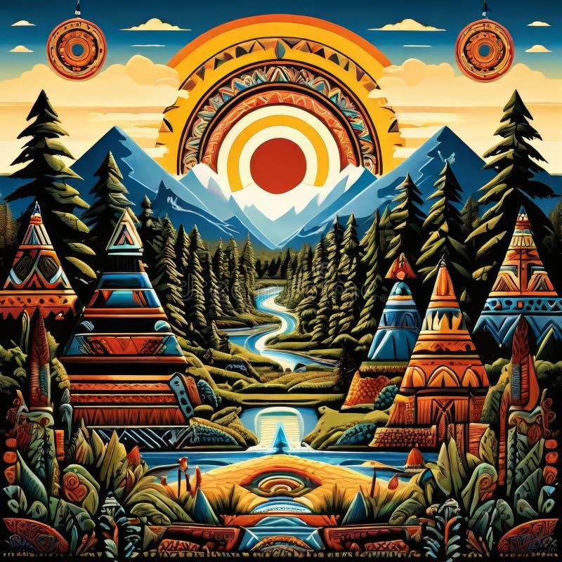 A Cultural Symbols Throughout the Animation Editorial Image - Image of ...