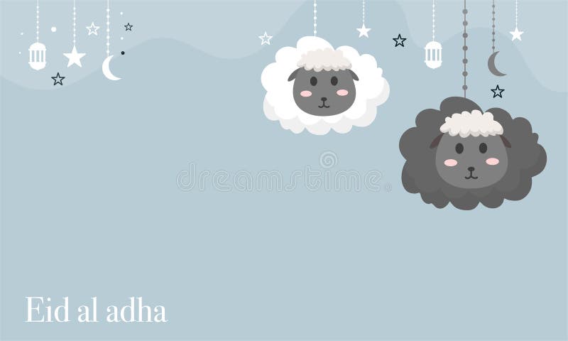 Eid Al-Adha Islamic Background Vector Illustration with Traditional ...