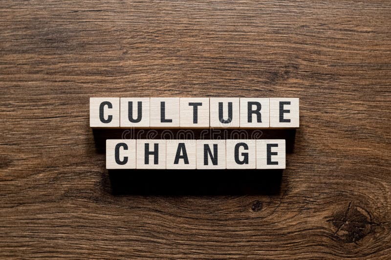 Culture Change - Word Concept on Building Blocks, Text Stock Photo ...