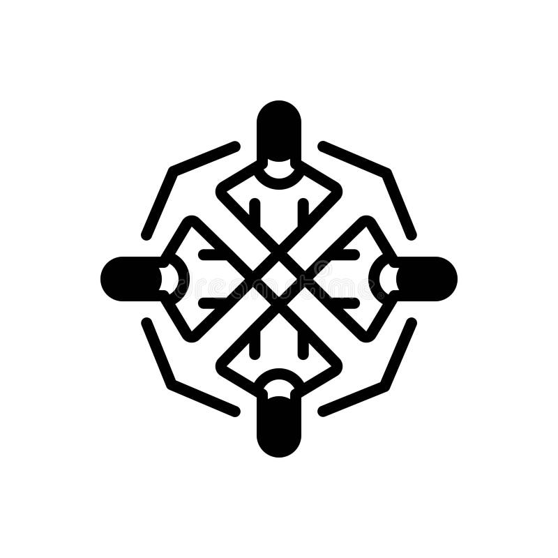 Black Solid Icon for Culture, Tradition and Folk Stock Illustration ...