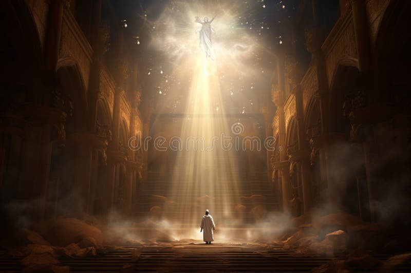 Abstract Illustration of God Light. Generative AI Stock Illustration ...