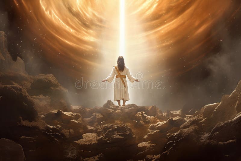 Abstract Illustration of God Light. Generative AI Stock Illustration ...