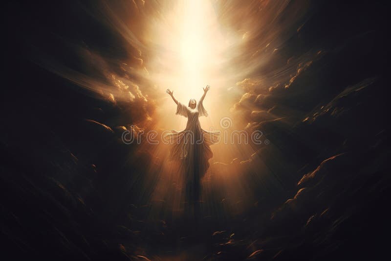 Abstract Illustration of God Light. Generative AI Stock Illustration ...