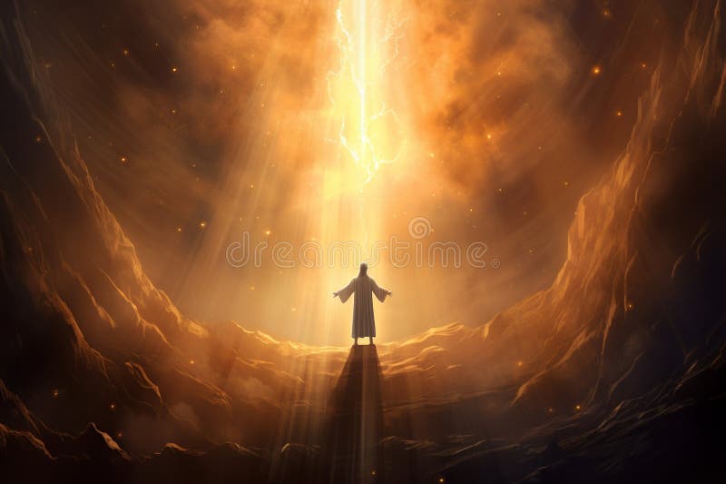 Abstract Illustration of God Light. Generative AI Stock Illustration ...