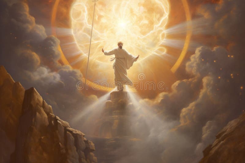 Abstract Illustration of God Light. Generative AI Stock Illustration ...