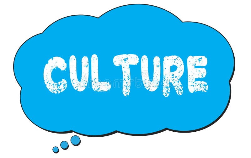 CULTURE Text Written in a Green Speech Bubble Stock Illustration ...