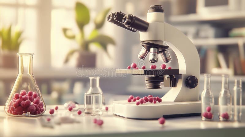 Culturing Cells in a Petri Dish Under a Microscope is a Key Part of ...