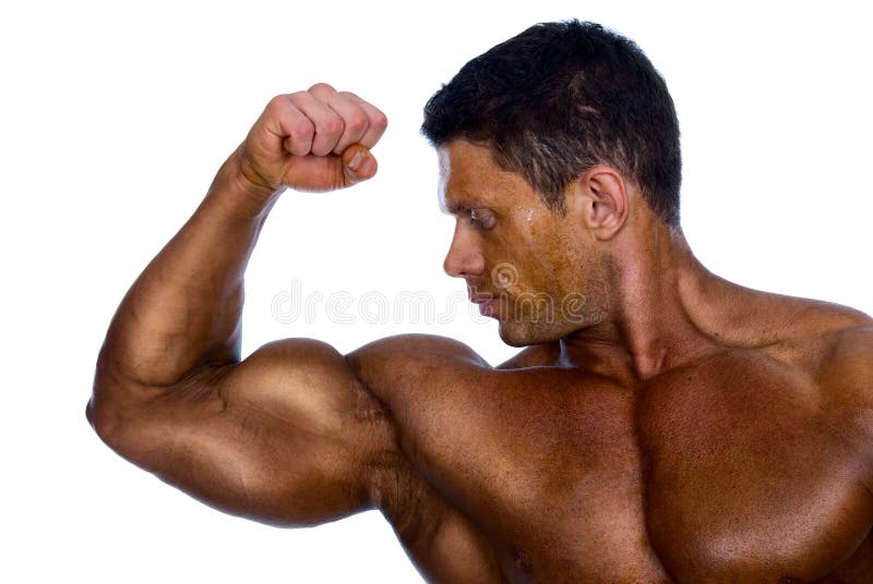 Culturiste Affichant Ses Muscles Photo stock - Image of coffre ...