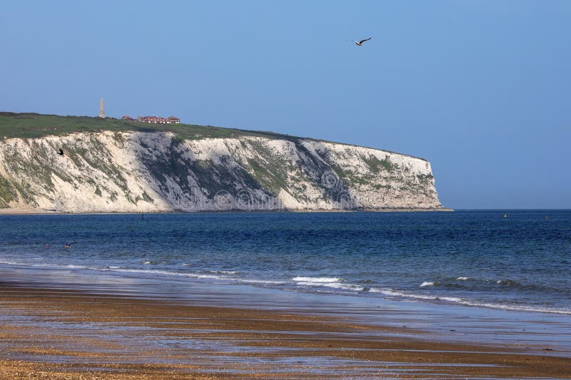 Culver Down Viewed from Sandown Bay, Isle of Wight Stock Photo - Image ...