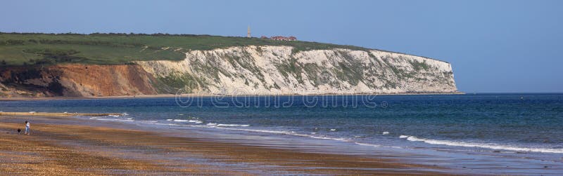 Culver Down Viewed from Sandown Bay on the Isle of Wight, UK Stock ...