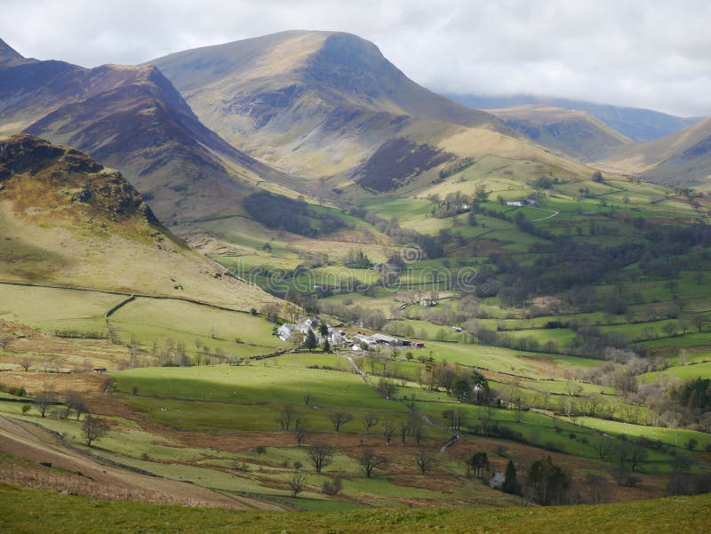 Cumbrian Farm stock photo. Image of mountain, robinson - 54498452