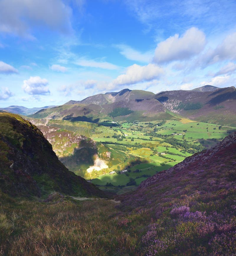The Cumbrian Mountains from Bull Crag Stock Photo - Image of grasmoor ...