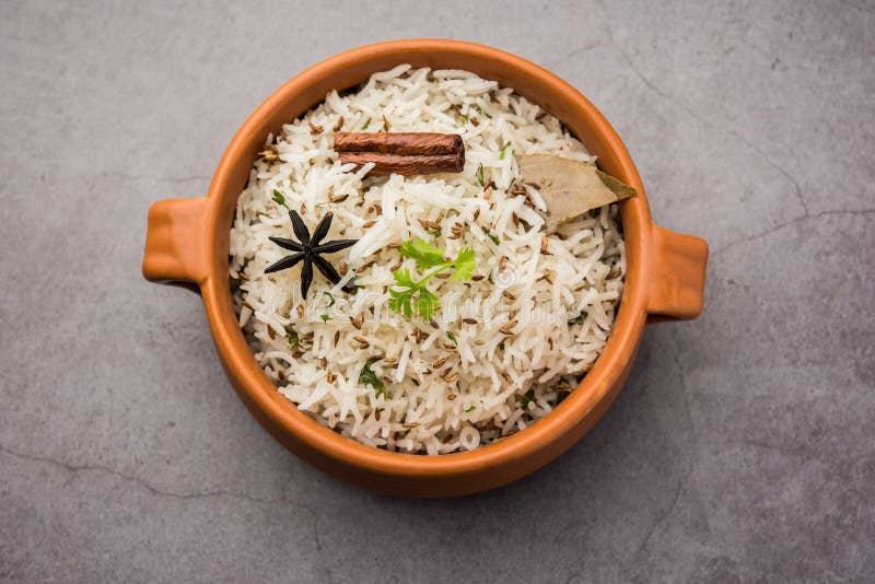 Jeera Rice - Basmati Rice Flavored with Fried Cumin Seeds and Basic ...
