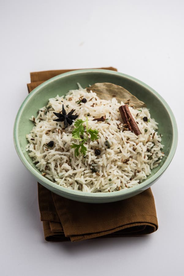 Jeera Rice - Basmati Rice Flavored with Fried Cumin Seeds and Basic ...