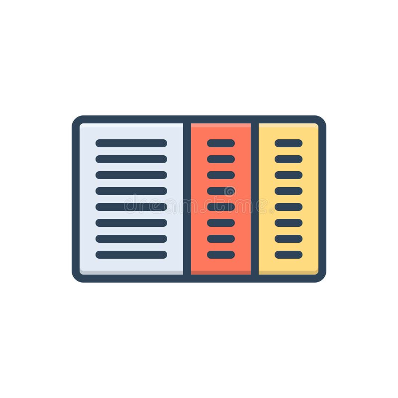 Color Illustration Icon for Cumulative, Document and Accumulative Stock ...