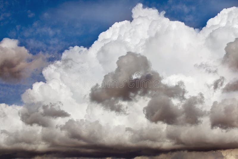 Cumulus Cloud. Harbingers of a Thunderstorm or Storm Stock Image ...