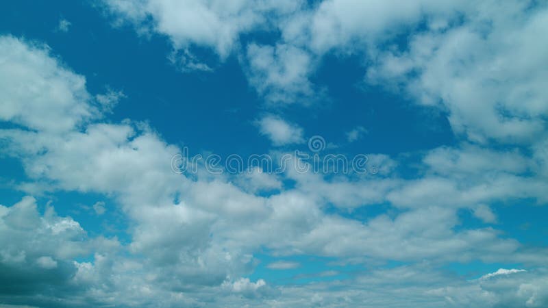 Cumulus Cloud Cloudscape Moving and Changing with Different Shapes ...