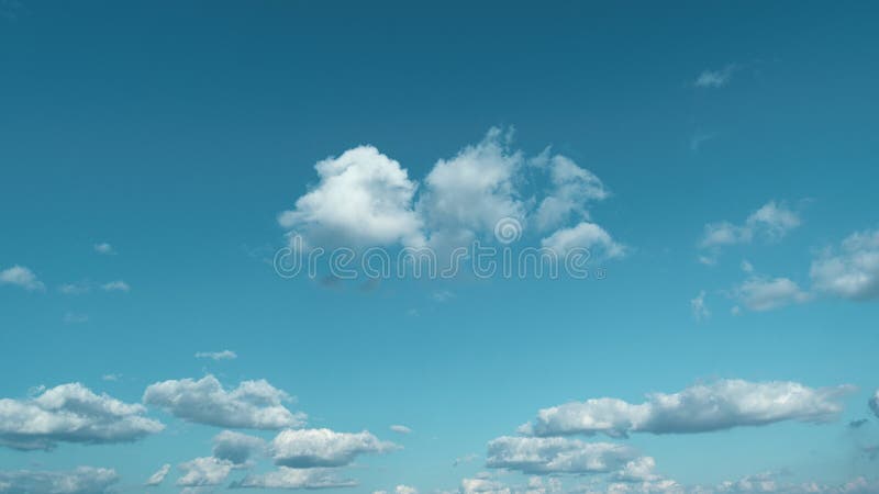 Cumulus Cloud Cloudscape Moving and Changing with Different Shapes ...