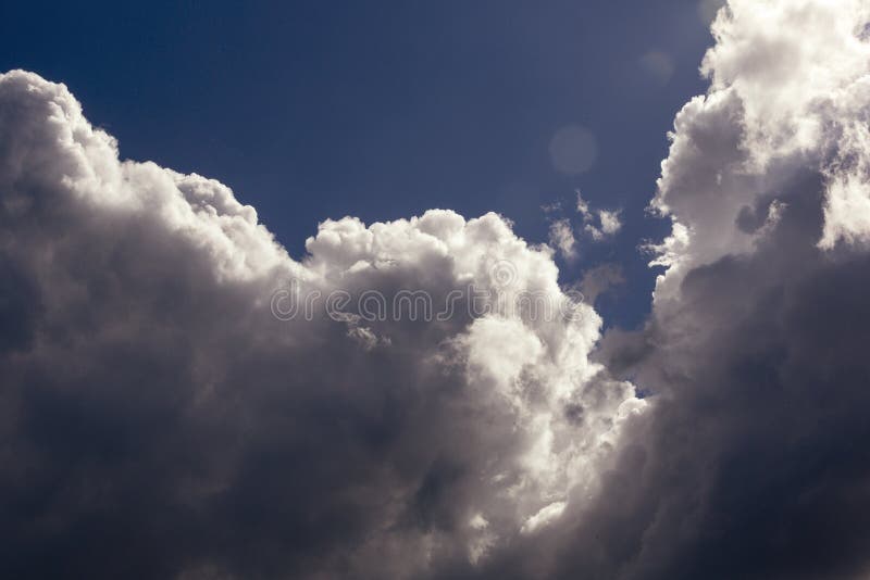 Cumulus Cloud on the Sky As the Sign of Rain Stock Photo - Image of ...