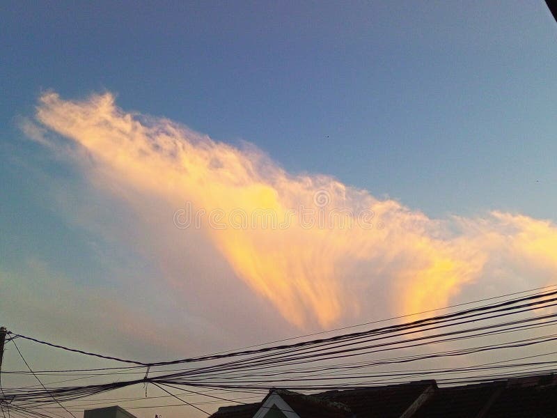 Cumulus cloud type image stock image. Image of natural - 390246263