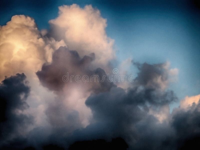 Cumulus Clouds stock photo. Image of front, dramatic - 189594132