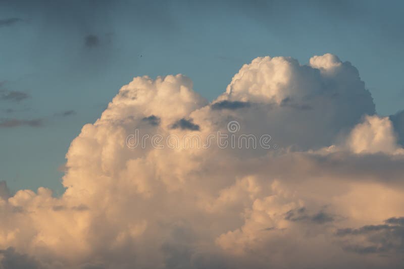 Cumulus Clouds and Blue Sky, Photo Texture, Close-up Background Stock ...