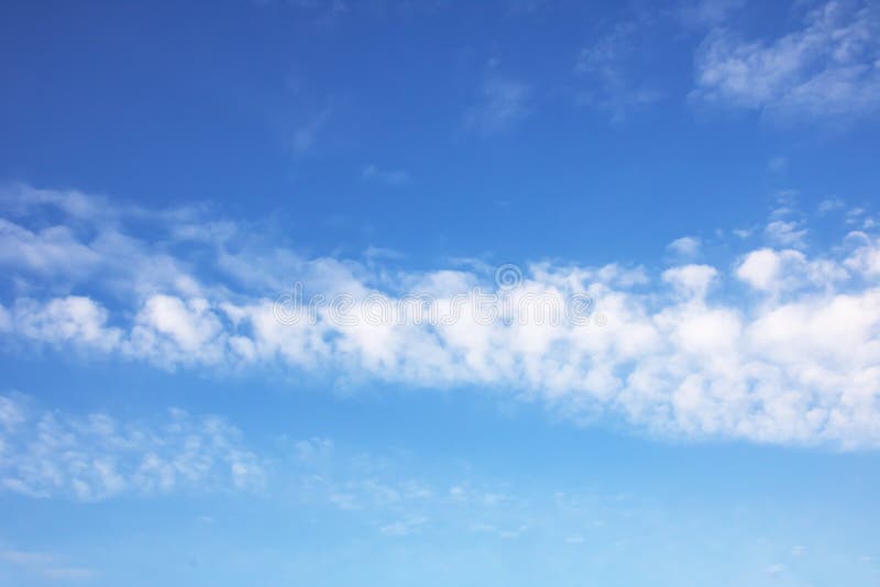 Cumulus Clouds in a Bright Blue Sky Stock Photo - Image of bright ...