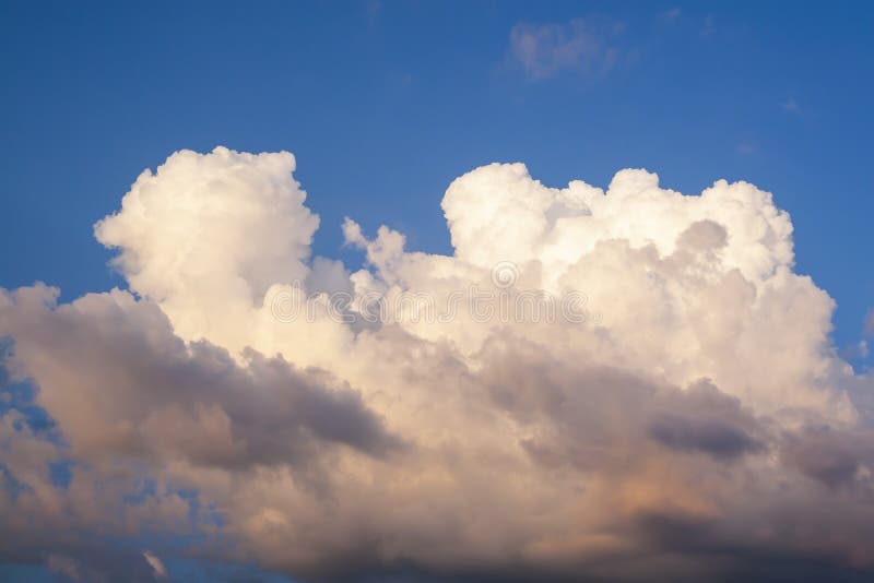 Cumulus clouds. stock image. Image of clouds, blue, white - 125586193
