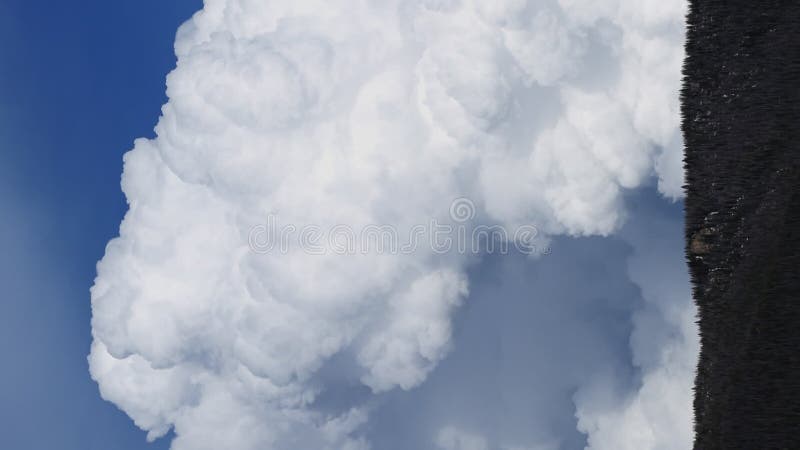 Vertical Video Exploding Cumulus Clouds Stock Video - Video of closeup ...