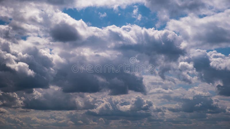 Cumulus Clouds Move in the Sky, Timelapse Stock Footage - Video of ...