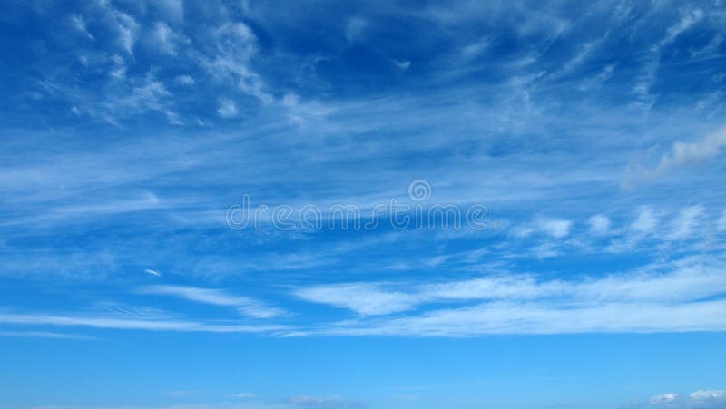 Cumulus Cloudscape in Front of a Clear Blue Sky. Stock Photo - Image of ...