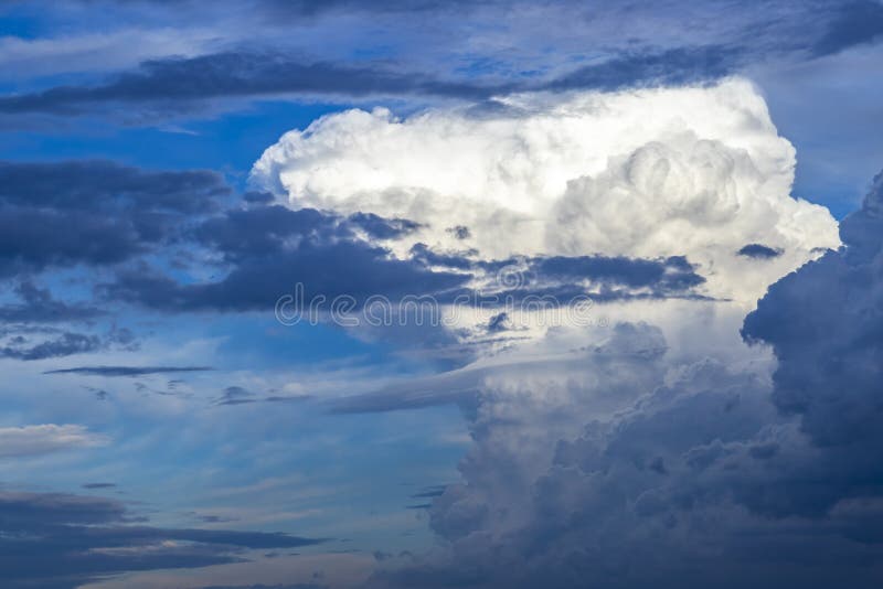 Nimbus Cloud on Th Sky at Twilight Stock Photo - Image of clear, light ...