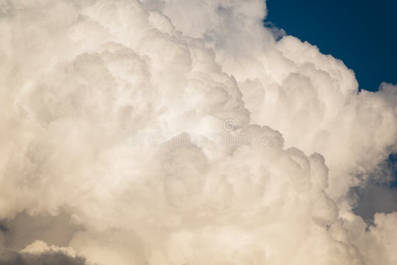Light of the Sun and Nimbus Clouds in the Blue Sky Stock Image - Image ...