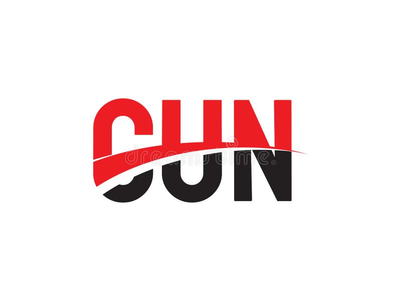 CUN Letter Initial Logo Design Vector Illustration Stock Vector ...