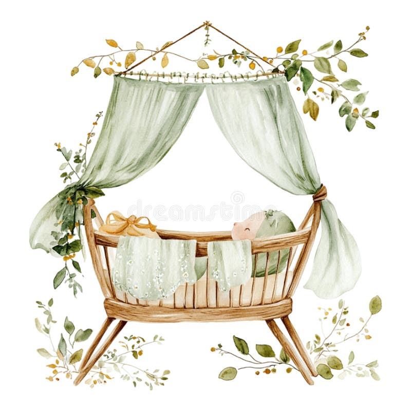 Cuna PNG Con Fondo Transparente Stock de ilustración - Ilustración de ...