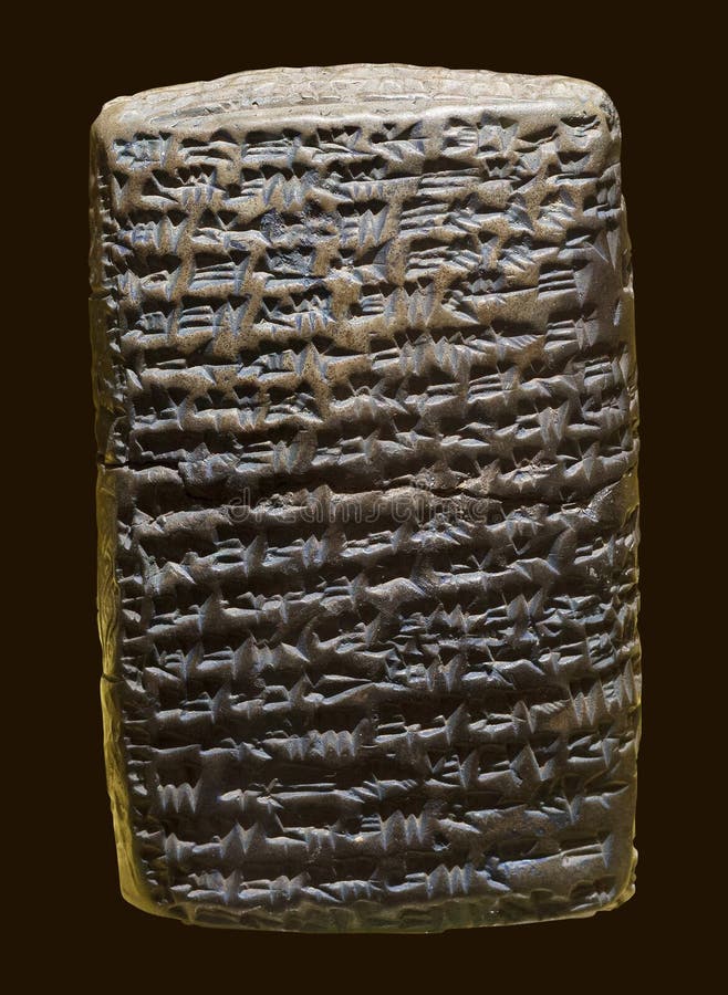 Cuneiform tablet editorial stock image. Image of clay - 187100344