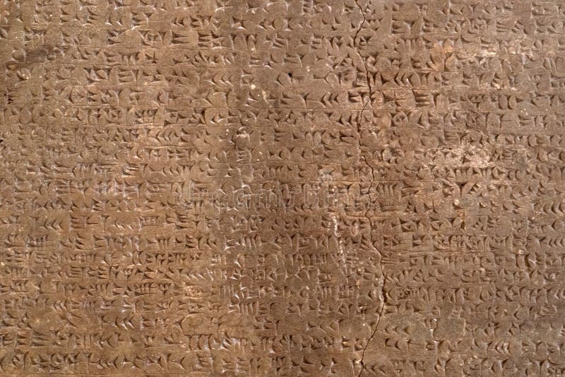Cuneiform Writing Mesopotamia Assyria Tablet Stock Image - Image of ...