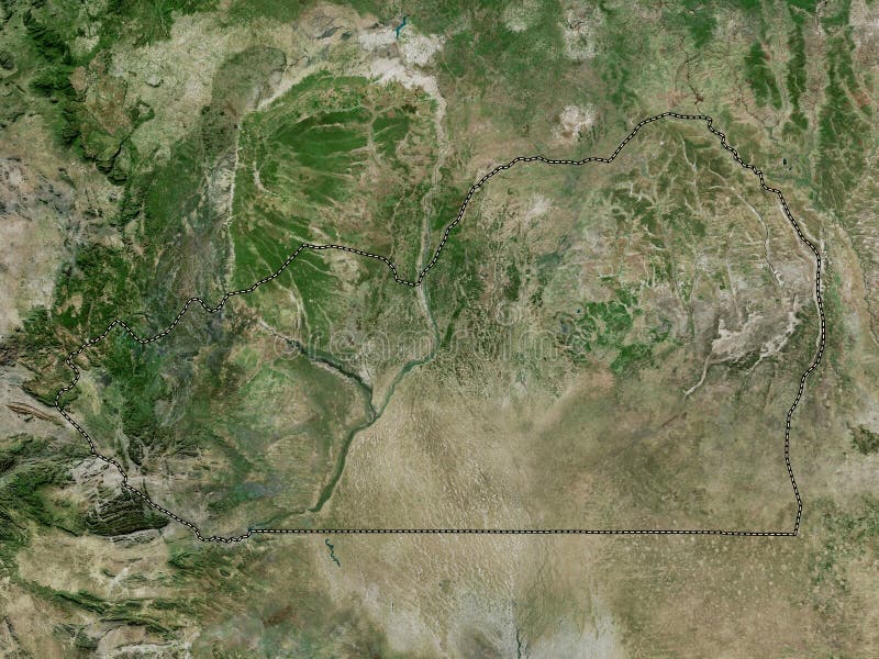 Cunene, Angola. High-res Satellite. No Legend Stock Illustration ...