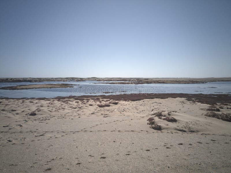 Cunene river estuary stock image. Image of isolated - 174542077