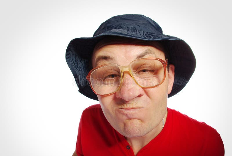 Cunning man, funny face. stock image. Image of funny - 24567167