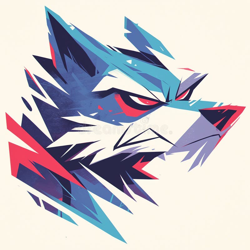 A Cunning Wolf Software Engineer Cartoon Style Stock Vector ...