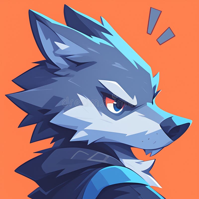 A Cunning Wolf Software Engineer Cartoon Style Stock Vector ...