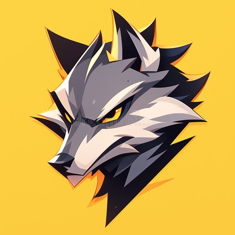 A Cunning Wolf Software Engineer Cartoon Style Stock Vector ...