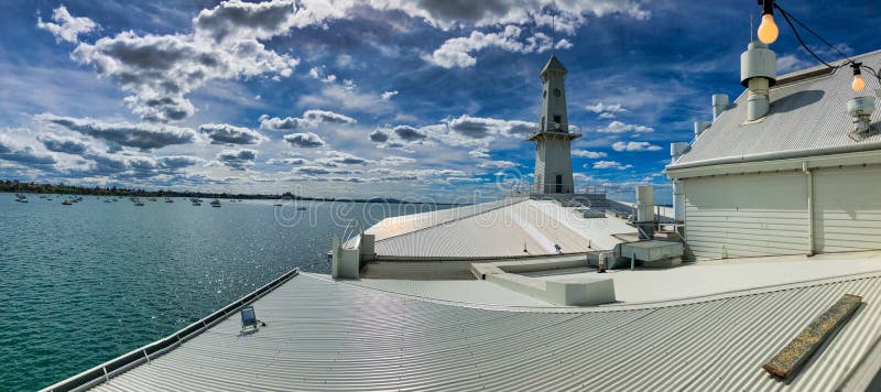 Cunningham Pier on a Beautiful Sunny Day, Panoramic View - Geelong ...