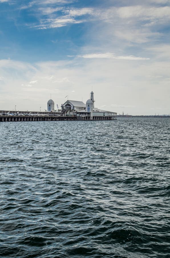 Cunningham Pier in Geelong fotografia stock. Immagine di pilastro ...